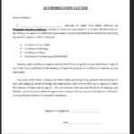 PSA Authorization Letter Samples Requirements and Download PDF File