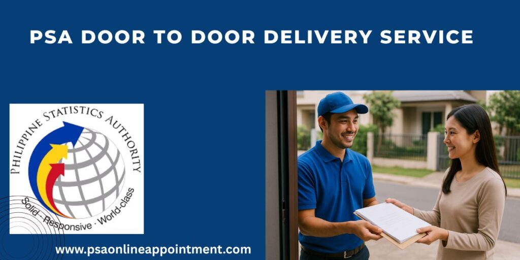 PSA Online Appointment Door to Door Delivery Service