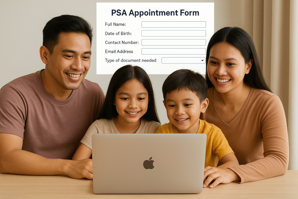 How to Book Multiple PSA Appointments for Family Members Complete Guide 2025