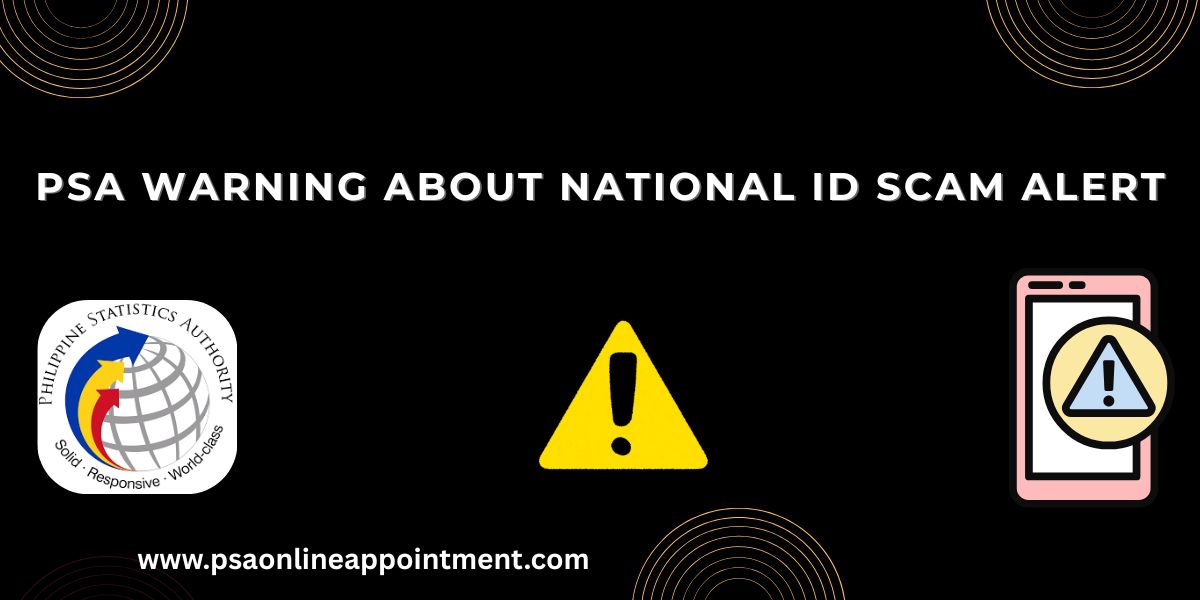 PSA Major Warning News Alert | National ID Scam Alert